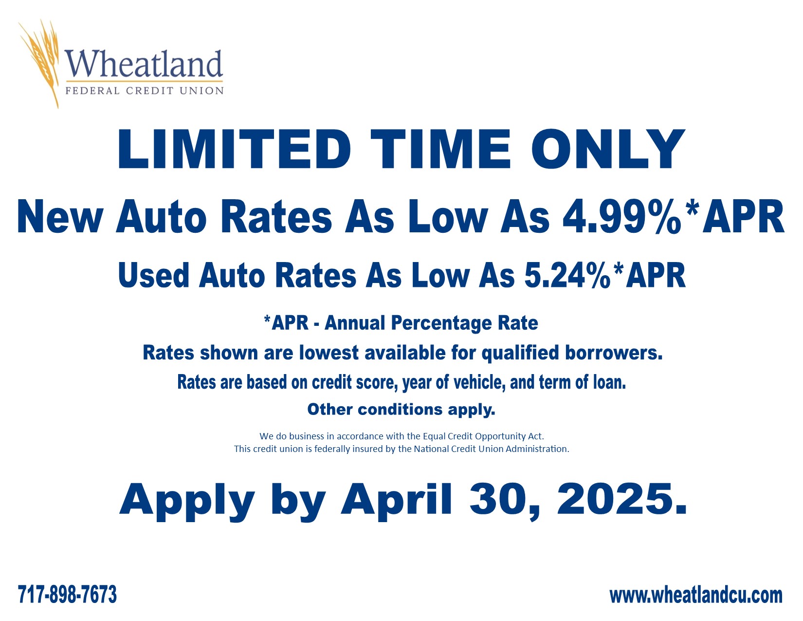 Vehicle Loans - Wheatland Federal Credit Union